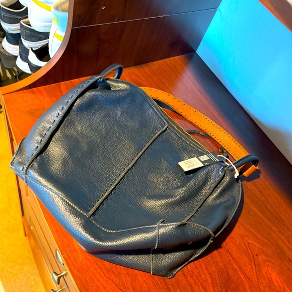 The Sak | Bags | Navy Blue Bnwt Sak Leather Purse | Poshmark
